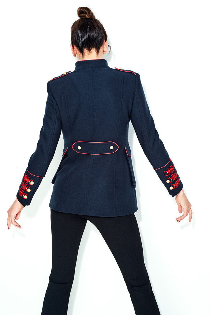 Brittany Navy Military Blazer | The Extreme Collection USA