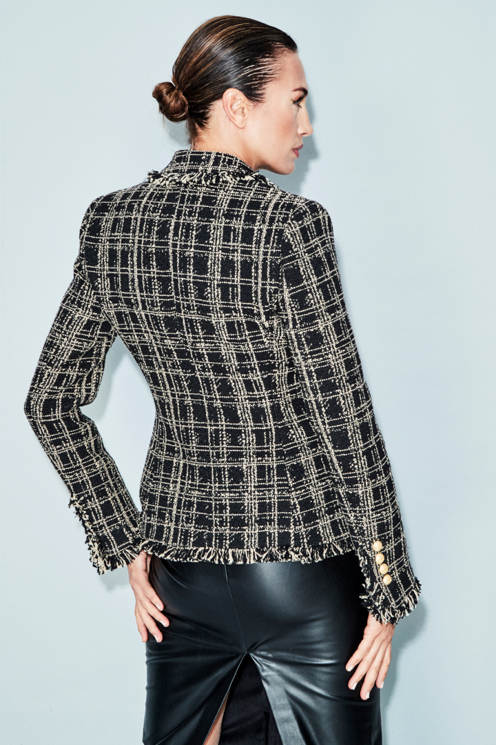Double Breast Tweed Blazer Primrose | The Extreme Collection USA