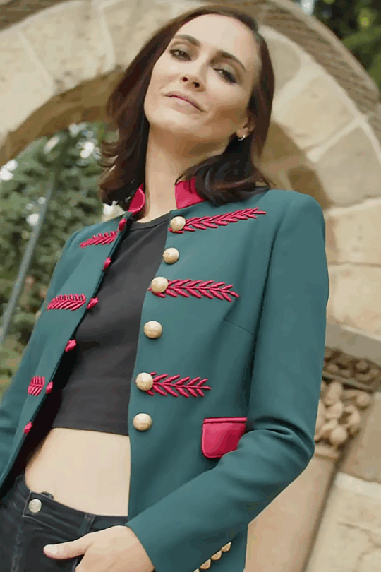 Renata Green & Red Military Blazer | The Extreme Collection USA