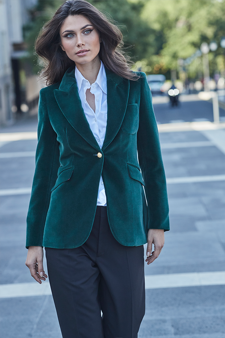 Dublin Bentley Green Velvet Blazer | The Extreme Collection USA