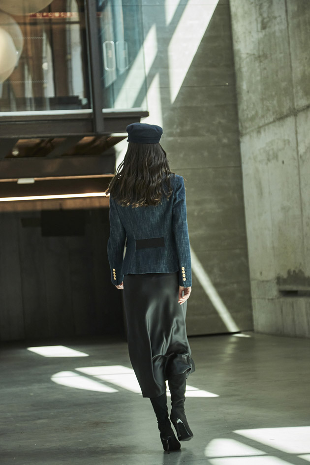 Renata Bleu Herric Embroidered Denim Blazer | The Extreme Collection USA