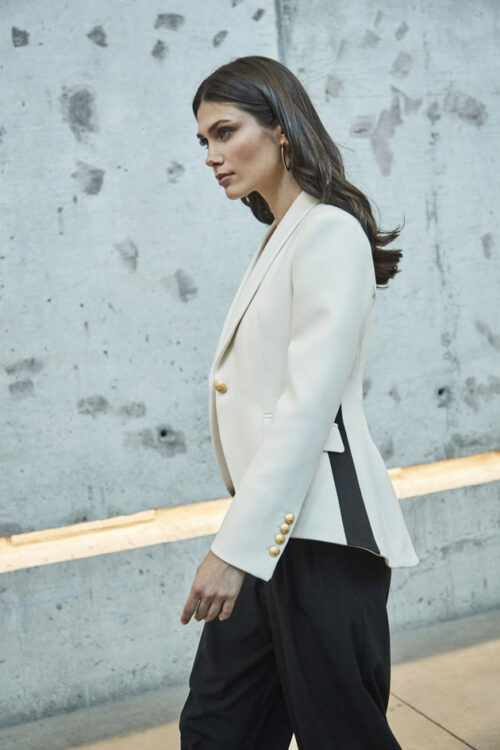 Madison White Contrast Blazer | The Extreme Collection USA
