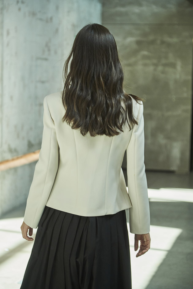 Bianca Black Button Embroidered Blazer | The Extreme Collection USA