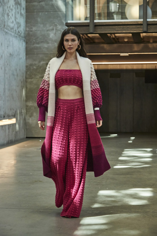 Colette Multicolor Alpaca Long Jacket | The Extreme Collection USA